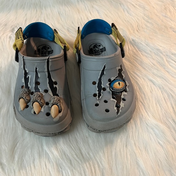 Jurassic World | Shoes | Dinosaur Blue Crocs Boys Size 2 | Poshmark